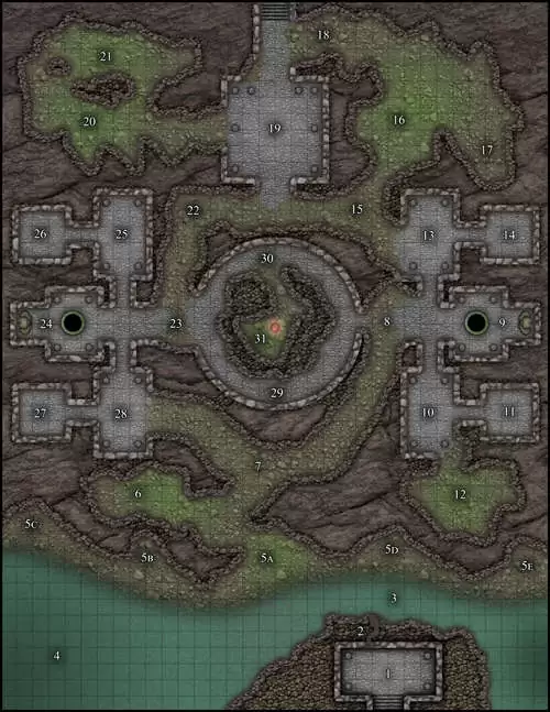 VTT Map Set - #108 The Forgotten Dungeon - Paths to Adventure | Big ...