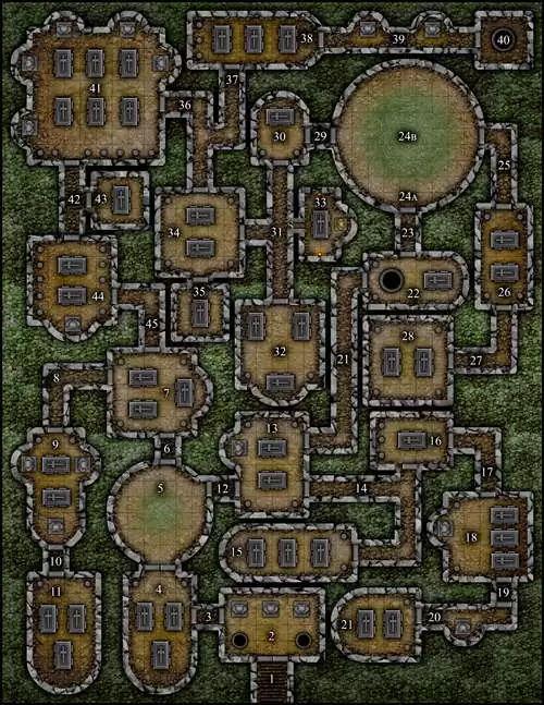 VTT Map Set - #129 Forgotten Tomb of the Once Honoured Knights - Paths ...