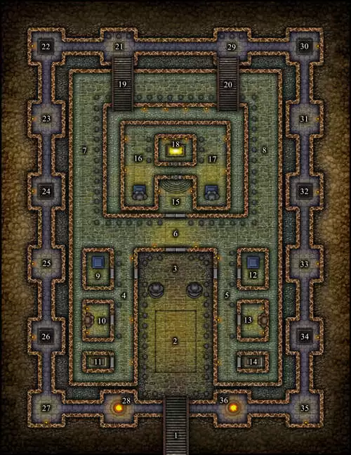 VTT Map Set - #132 The Inner Sanctum - Paths to Adventure | Big Book of ...