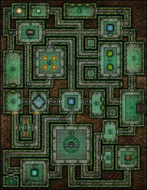 VTT Map Set - #138 Quest for the Golden Arks - Paths to Adventure | Big ...