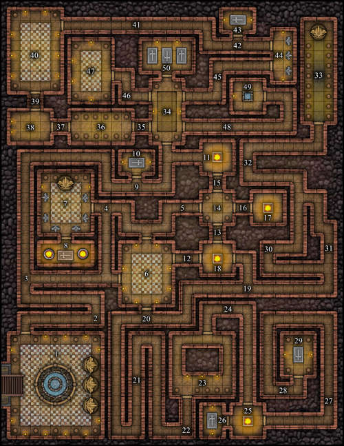 VTT Map Set - #154 Knights' Rest Lodge - Paths to Adventure | Big Book ...