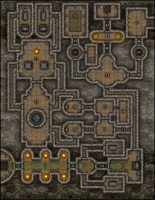 VTT Map Set - #161 Dwarven Hold of Mountain Pass - Paths to Adventure ...
