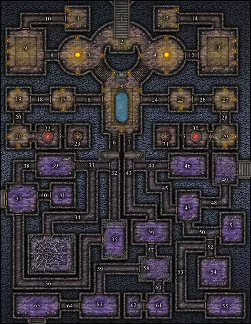VTT Map Set - #178 Entrance to the Drider Den - Paths to Adventure ...