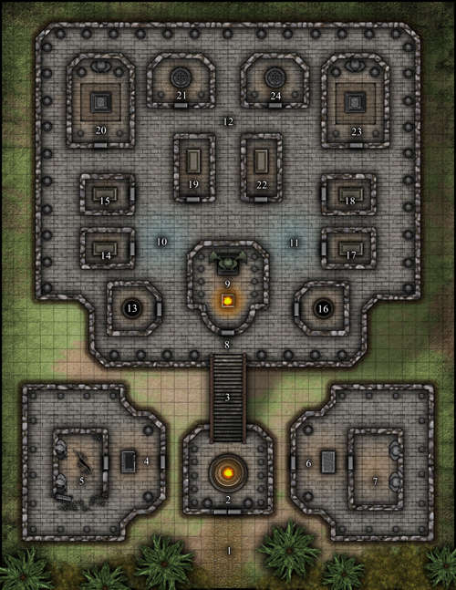 VTT Map Set - #184 The Cursed Ziggurat - Paths to Adventure | Big Book ...