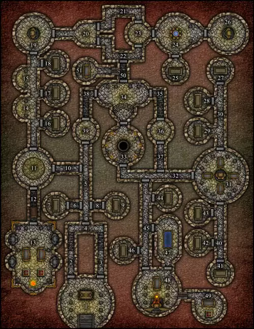 VTT Map Set - #191 Ancient Elven Tomb - Paths to Adventure | Big Book ...