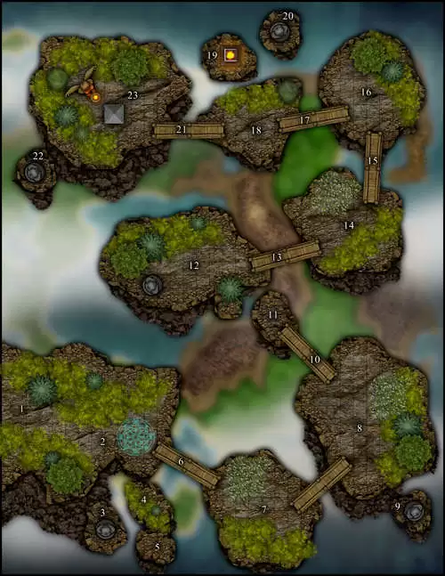 VTT Map Set - #202 Isles in the Sky - Paths to Adventure | Big Book of ...