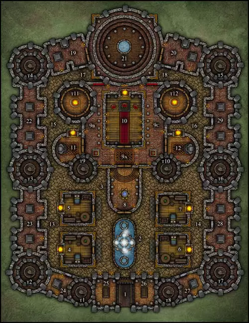 VTT Map Set - #212 Modular Castle - Paths to Adventure | Big Book of ...