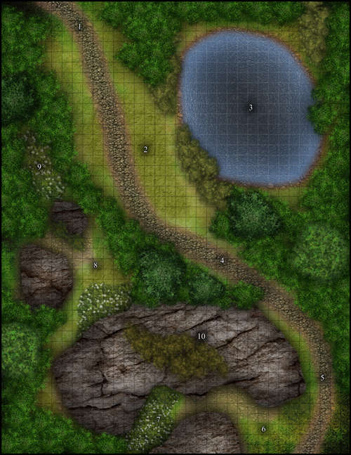 VTT Map Set - #217 Forest Trail Environment - Paths to Adventure | Big ...
