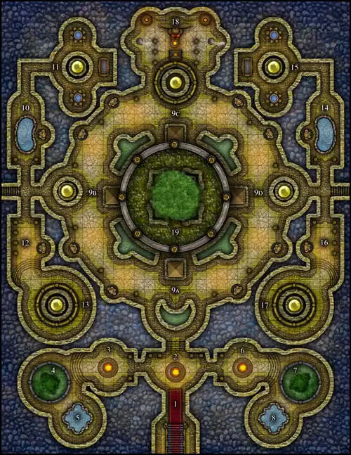 VTT Map Set - #230 Sanctuary of the Divine Butterfly - Paths to ...