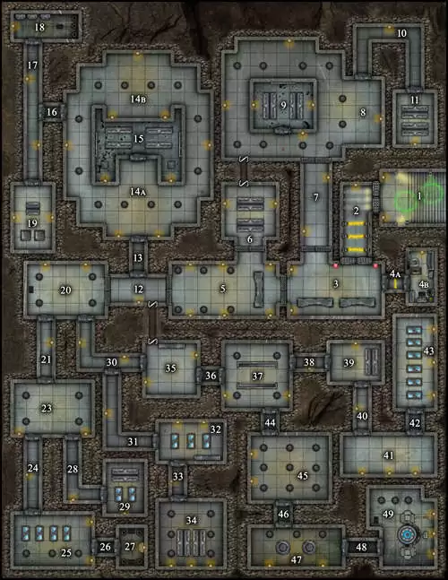 VTT Map Set - #252 Bunker Base 99 - Paths to Adventure | Big Book of ...