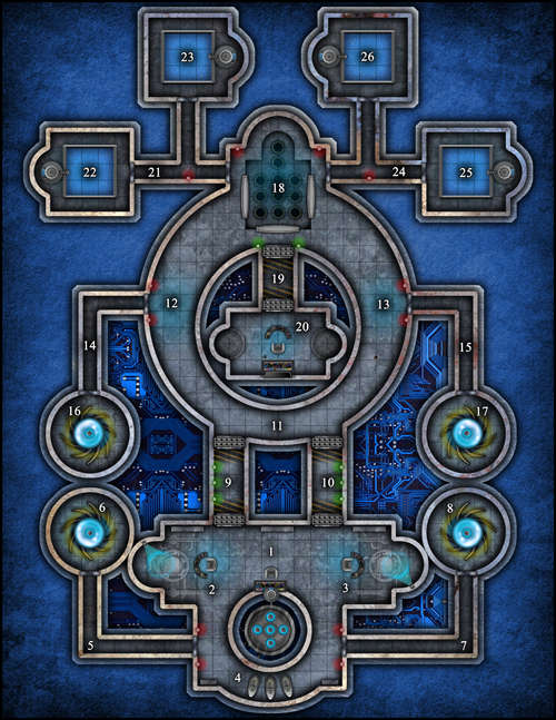 VTT Map Set - #265 MegaEngine Control Station - Paths to Adventure ...