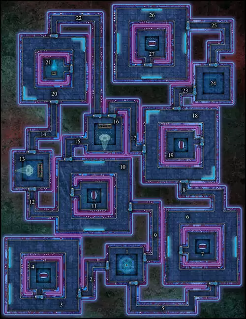 VTT Map Set - #294 VR Construct: Library - Paths to Adventure | Big ...