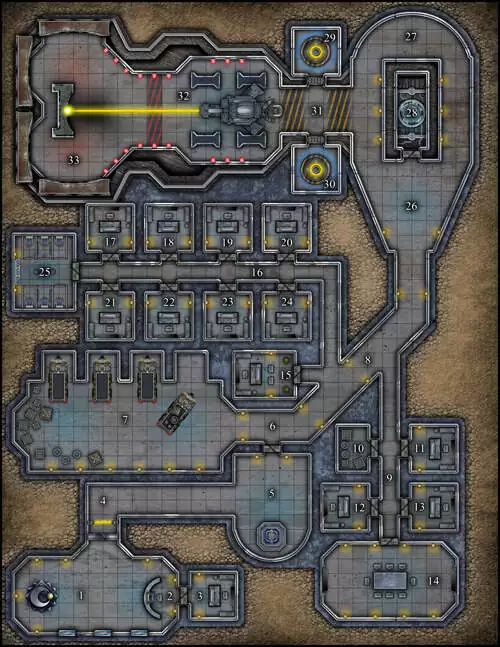 VTT Map Set - #300 Secure Weapons Testing Facility - Paths to Adventure ...