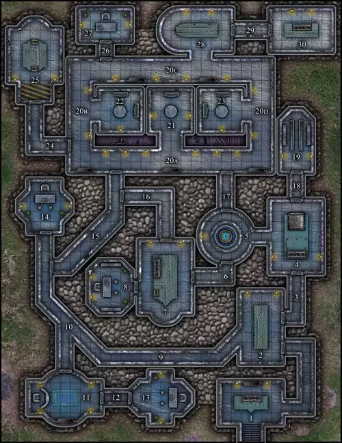 VTT Map Set - #306 Reformer Central Office - Paths to Adventure | Big ...