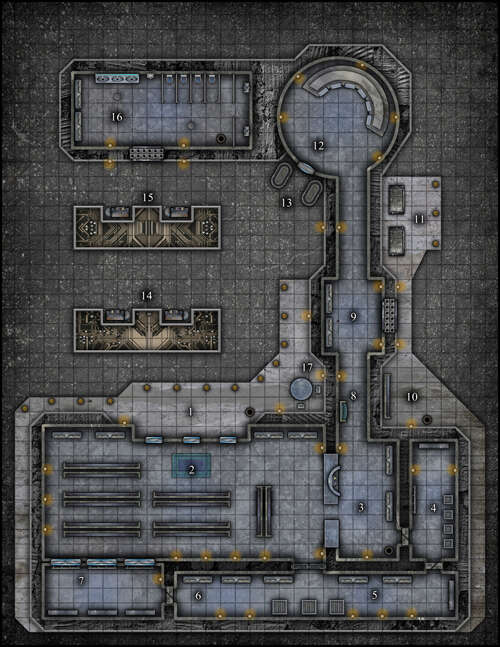 VTT Map Set - #313 Neo City Locales: Charging Station & Convenience ...