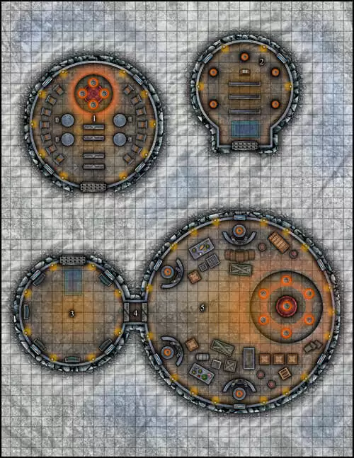 VTT Map Set - #318 Subarctic Base Camp - Paths to Adventure | Big Book ...