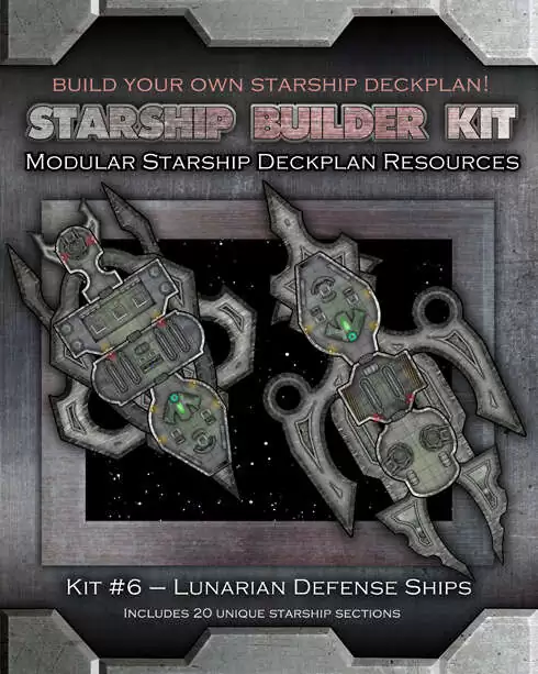 Starship Builder Kit: #6 - Lunarian Defense Ships - Paths to Adventure ...