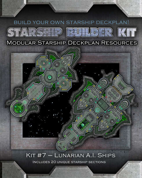 Starship Builder Kit: #7 - Lunarian A.I. Ships - Paths to Adventure ...