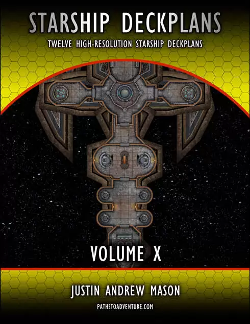 Starship Deckplans X - Paths to Adventure | Space VTT Set | DriveThruRPG