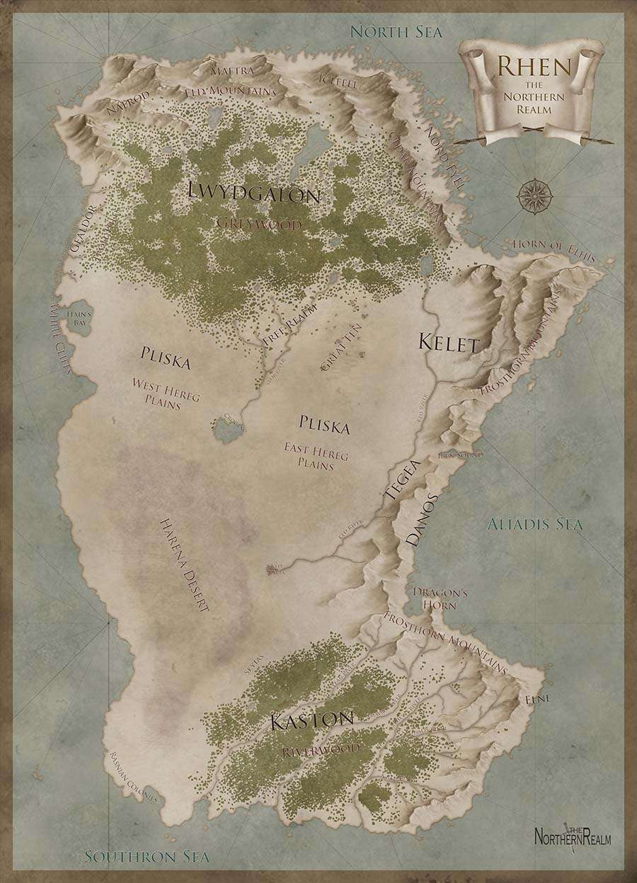 Map of Rhen - The Northern Realm Inc. | DriveThruRPG