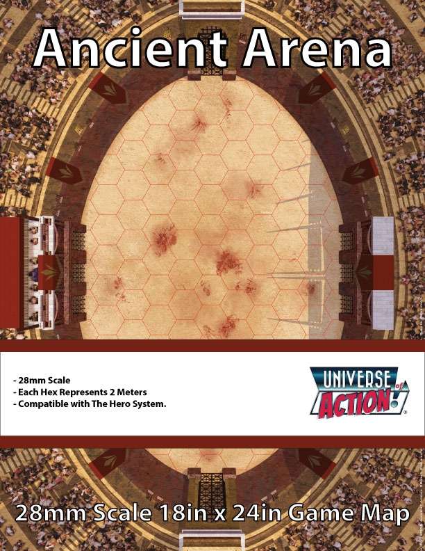 Ancient Arena Map (Hexes = 2 Meters) - Universe of Action, LLC ...