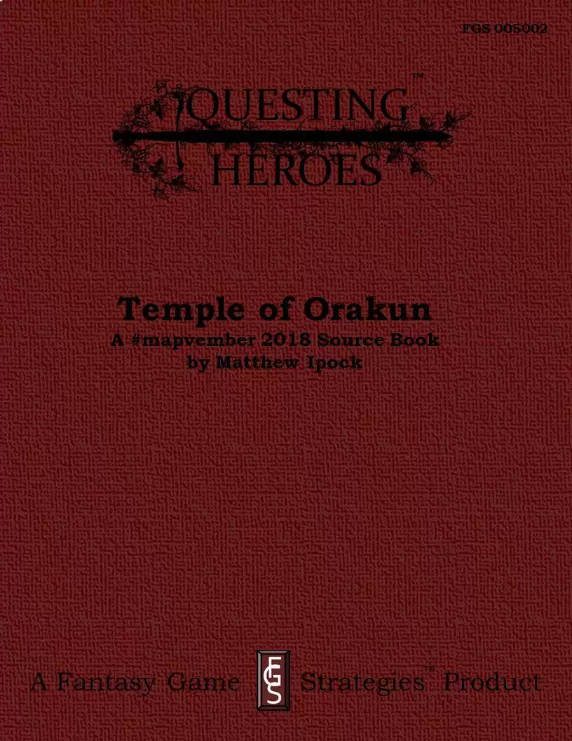The Temple of Orakun - Fantasy Game Strategies | DriveThruRPG