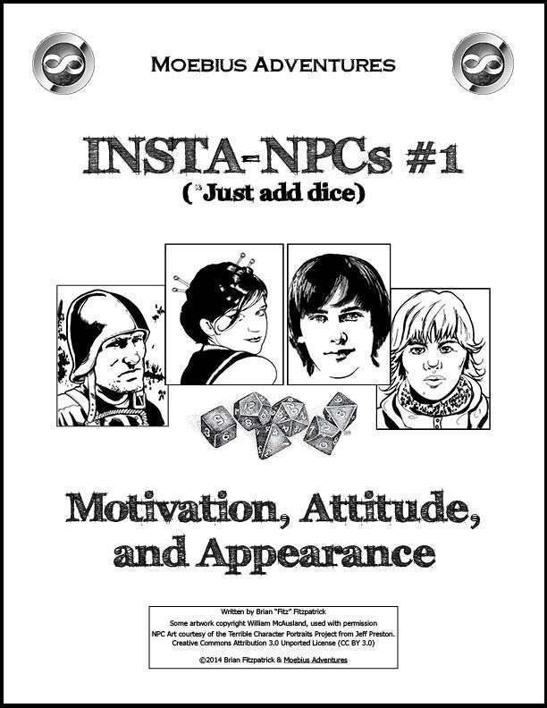 Insta-NPCs #1: Motivation, Attitude, and Appearance - Gallant Knight ...