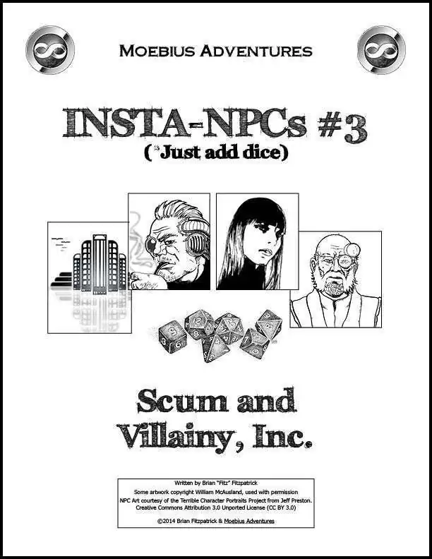 Insta-NPCs #3: Scum and Villainy, Inc. - Gallant Knight Games ...