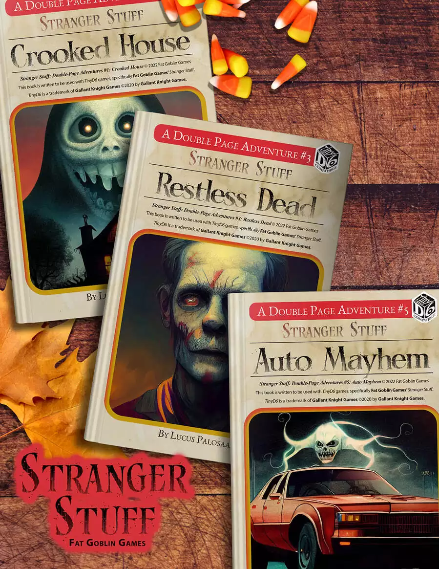 Double-Page Halloween Adventures (Stranger Stuff TinyD6) Subscription - Gallant Knight Games ...