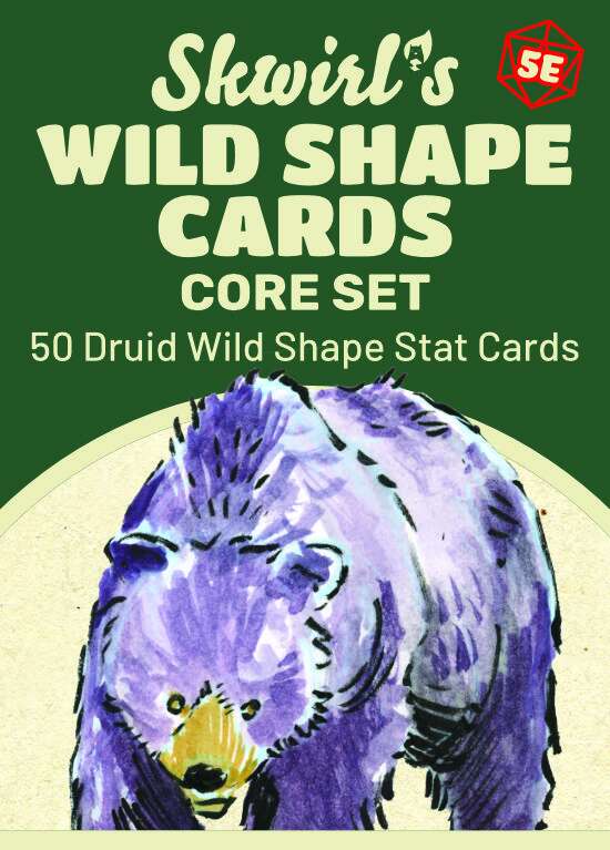 Skwirl's Druid Wild Shape Cards: Core Set of 50 - Goodberry Press ...