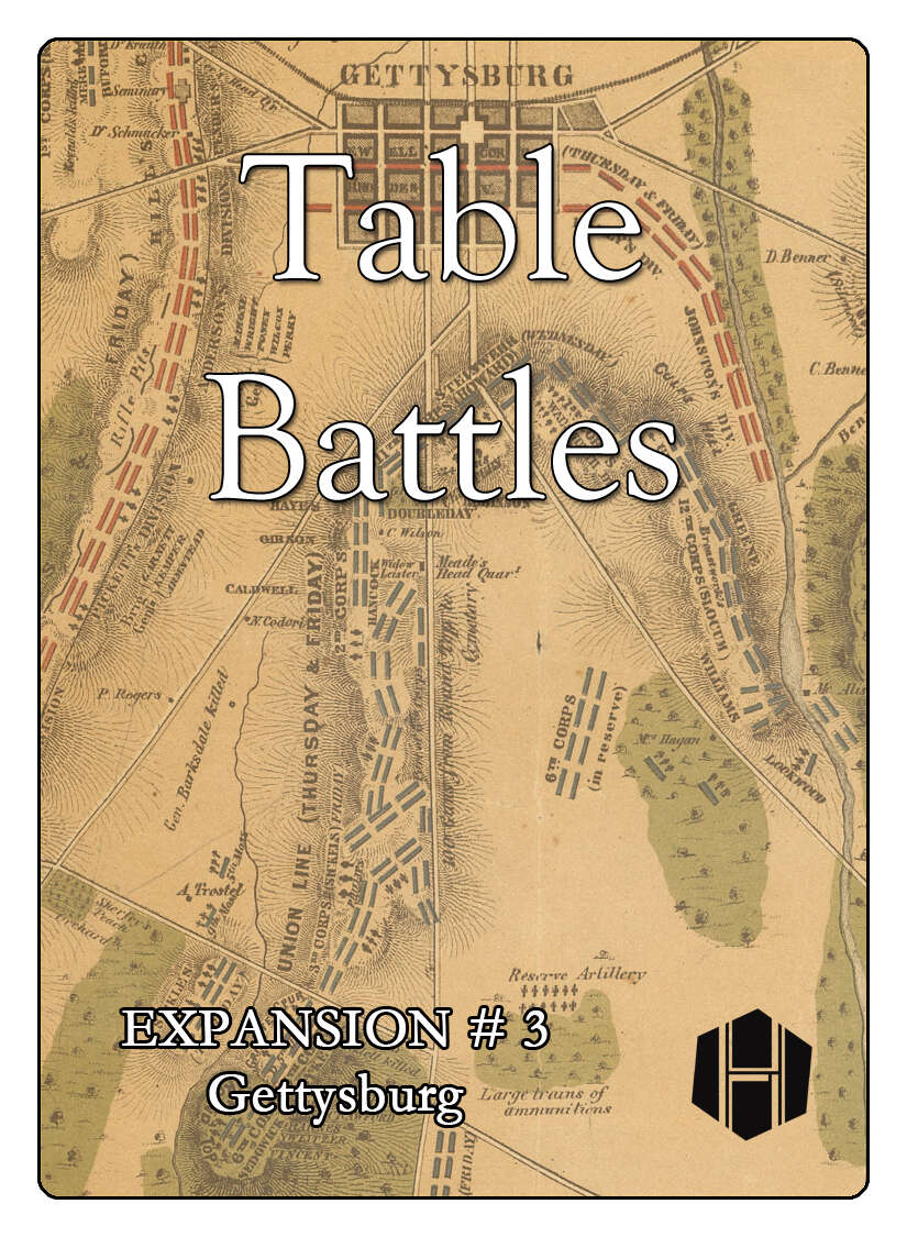 Table Battles Expansion 3: Gettysburg - Hollandspiele | DriveThruRPG