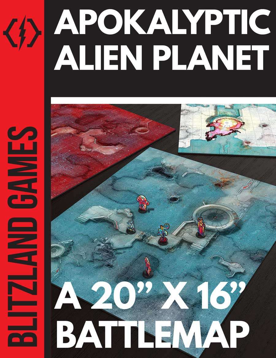 Apokalyptic Alien Planet- A BattleMap - BZL003 - Blitzland Games ...