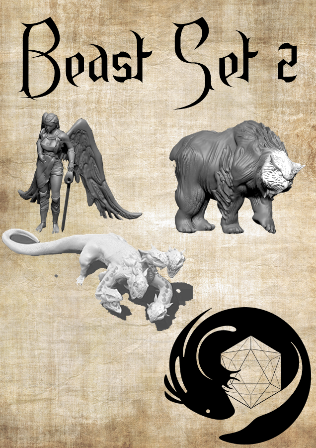 Axolote Beasts - Set 2 - Axolote Gaming | DriveThruRPG