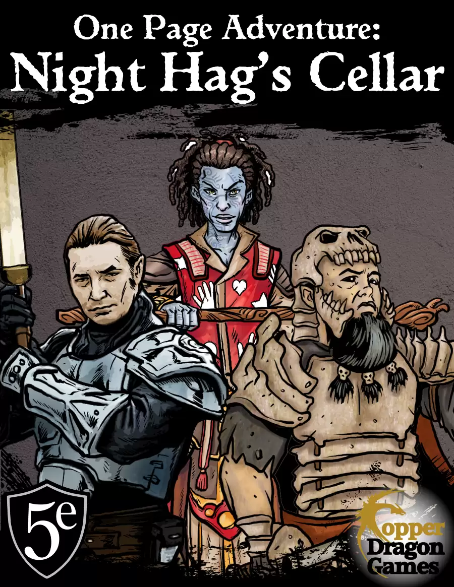 One Page Battle Maps: Night Hag's Cellar - Copper Dragon Games ...
