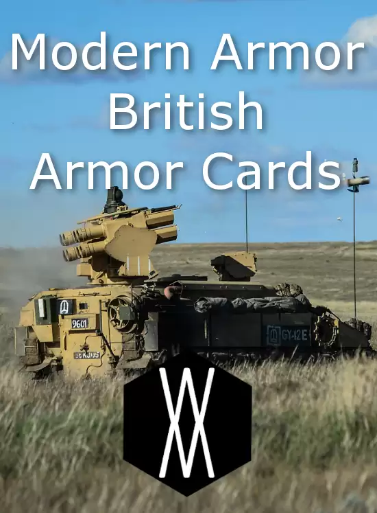 Modern Armor - British Armor Cards - Walter Moore Games | Armor Cards ...