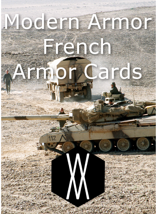 Modern Armor - French Armor Cards - Walter Moore Games | Armor Cards ...