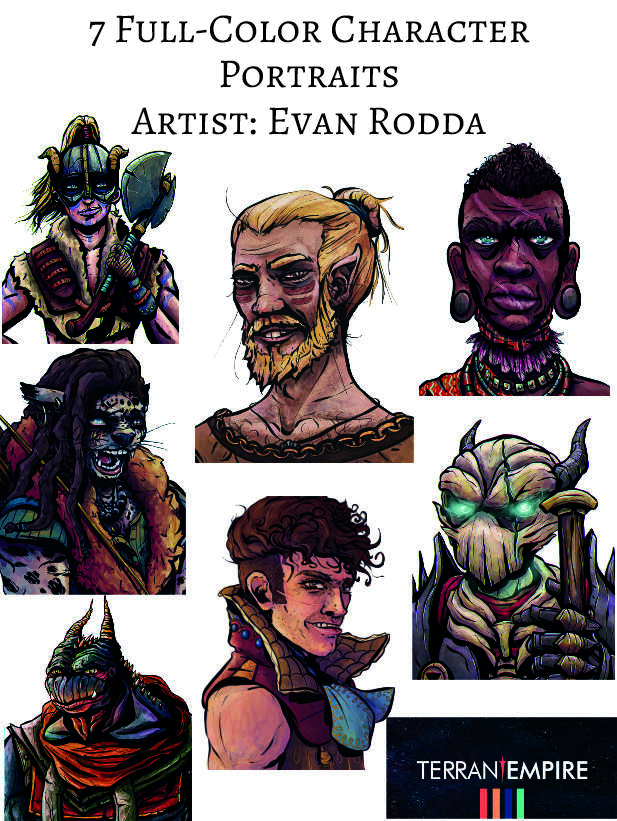 Full-Color Character Portraits - Terran Empire Publishing | DriveThruRPG