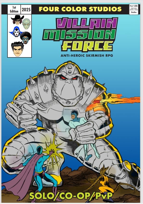 Villain Mission Force: Solo / Co-Op Anti-Heroic Skirmish RPG - Four ...
