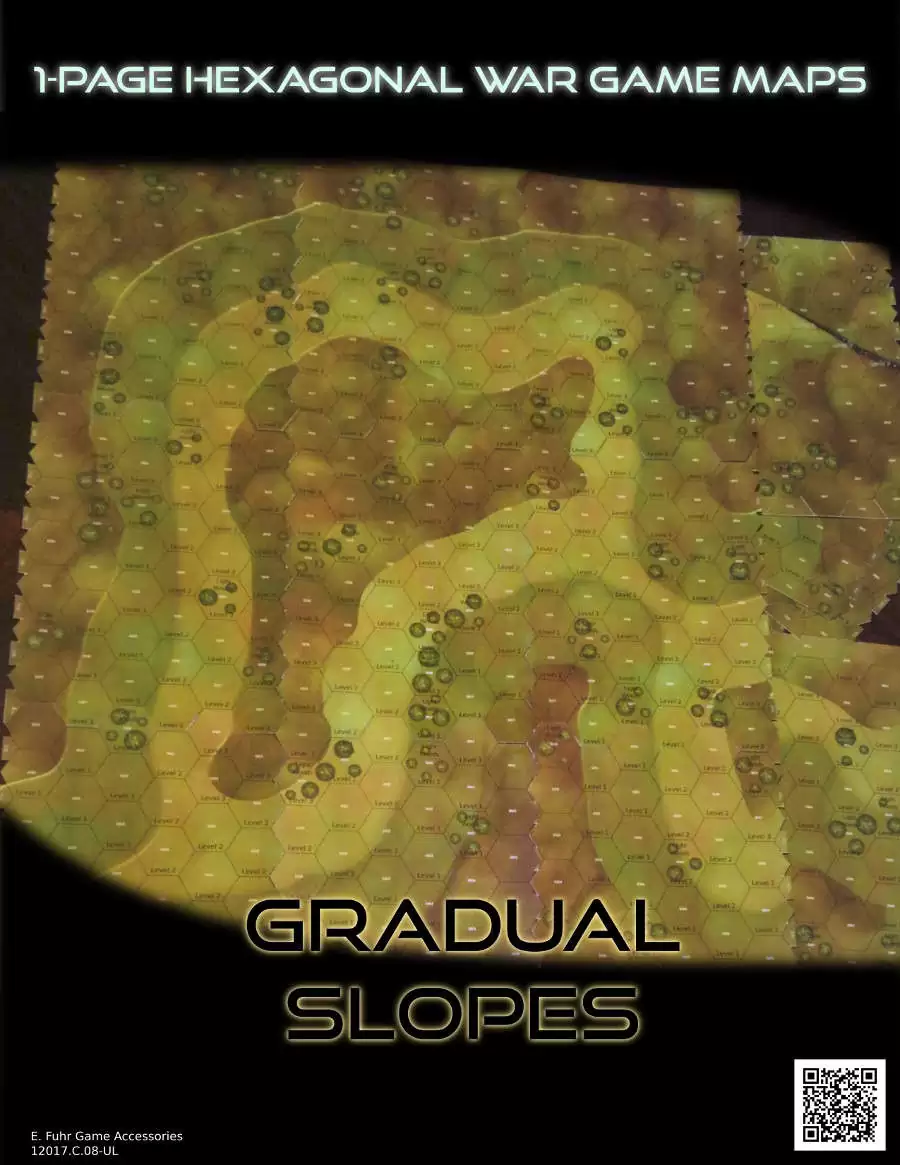 1 Page Hexagonal War Game Maps - Gradual Slopes - E. Fuhr Game ...