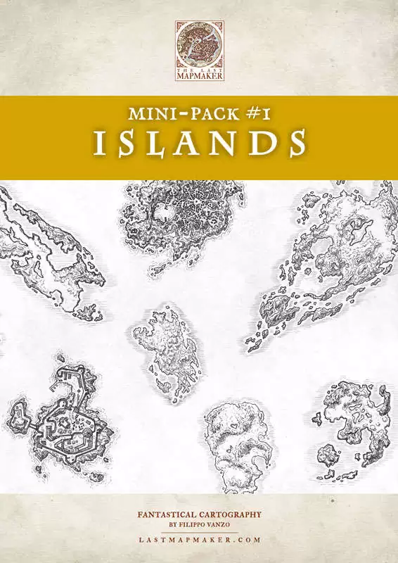 Mini-Pack #01 - Islands - The Last Mapmaker | DriveThruRPG