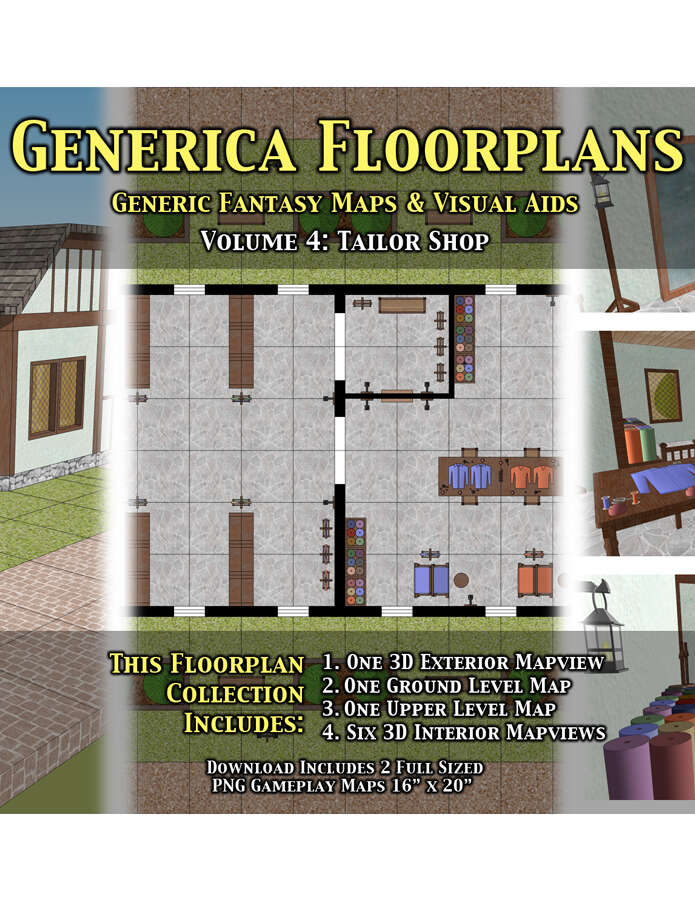 GENERICA Floorplans - Volume 4: Tailor Shop - Hinterland Mapview ...
