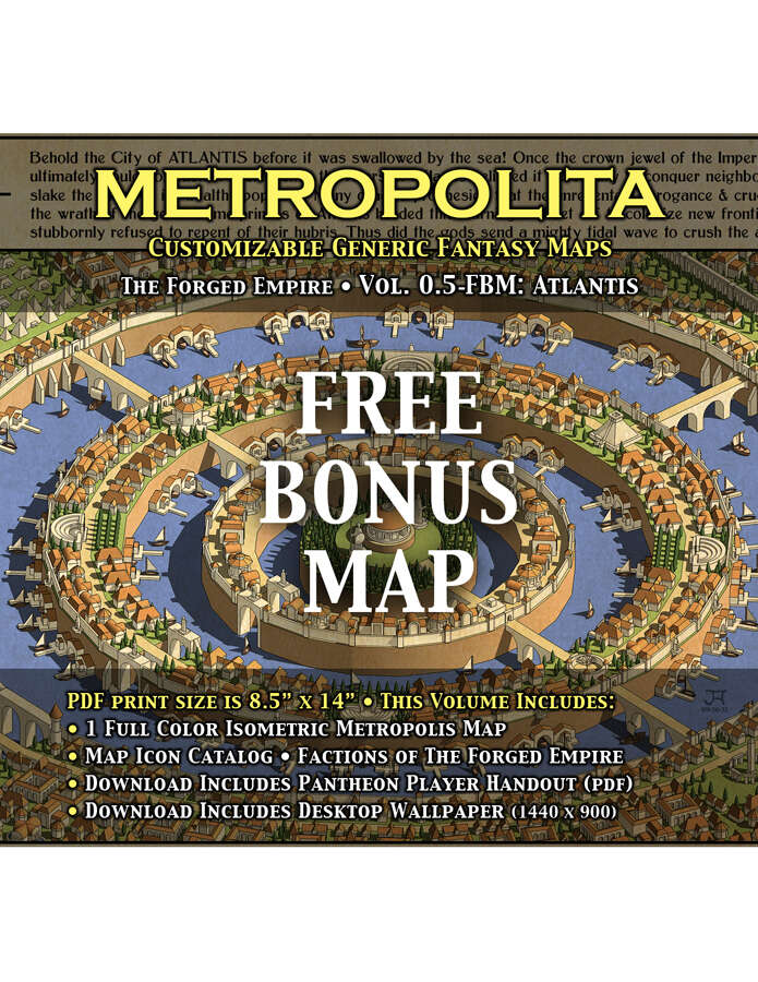 METROPOLITA: FE: Vol. 0.5: Atlantis - FREE BONUS MAP - Hinterland Mapview | METROPOLITA ...