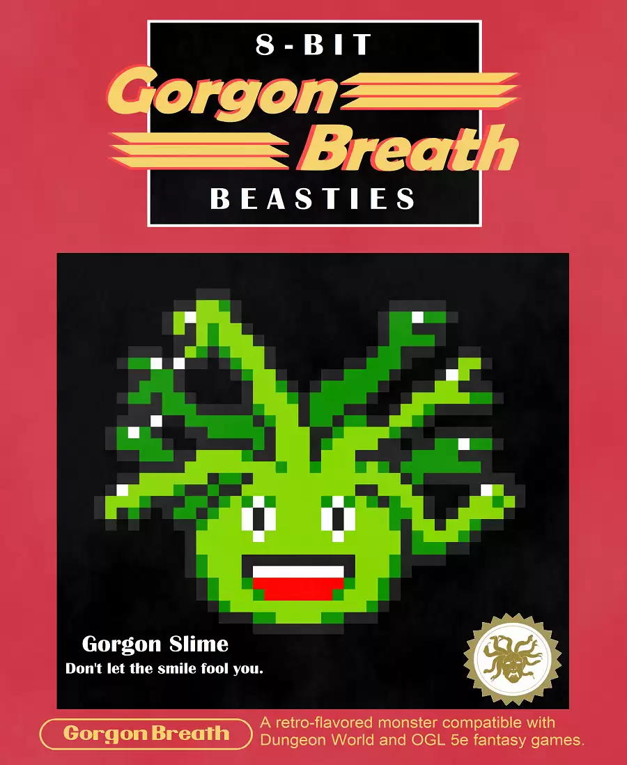 8-Bit Beasties: Gorgon Slime - Gorgon Breath Games | DriveThruRPG