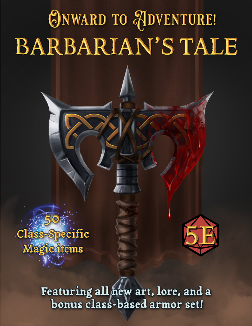 Class Based Magic Items: Barbarian - Session Zero | DriveThruRPG