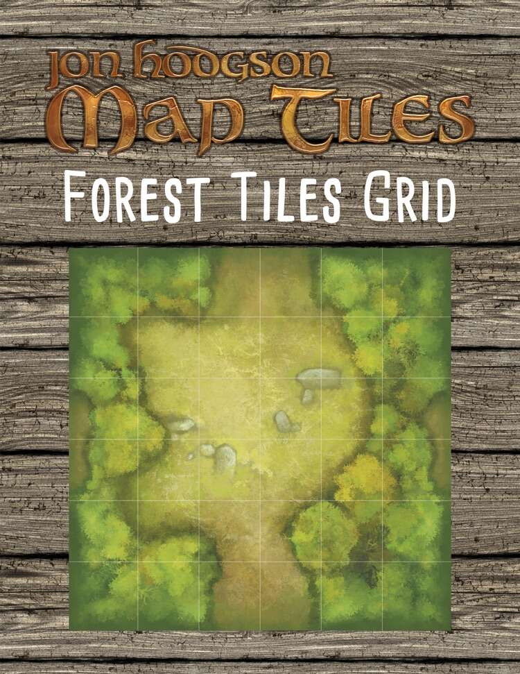 Jon Hodgson Map Tiles - Forest Tiles With Grid - Handiwork Games | Jon ...