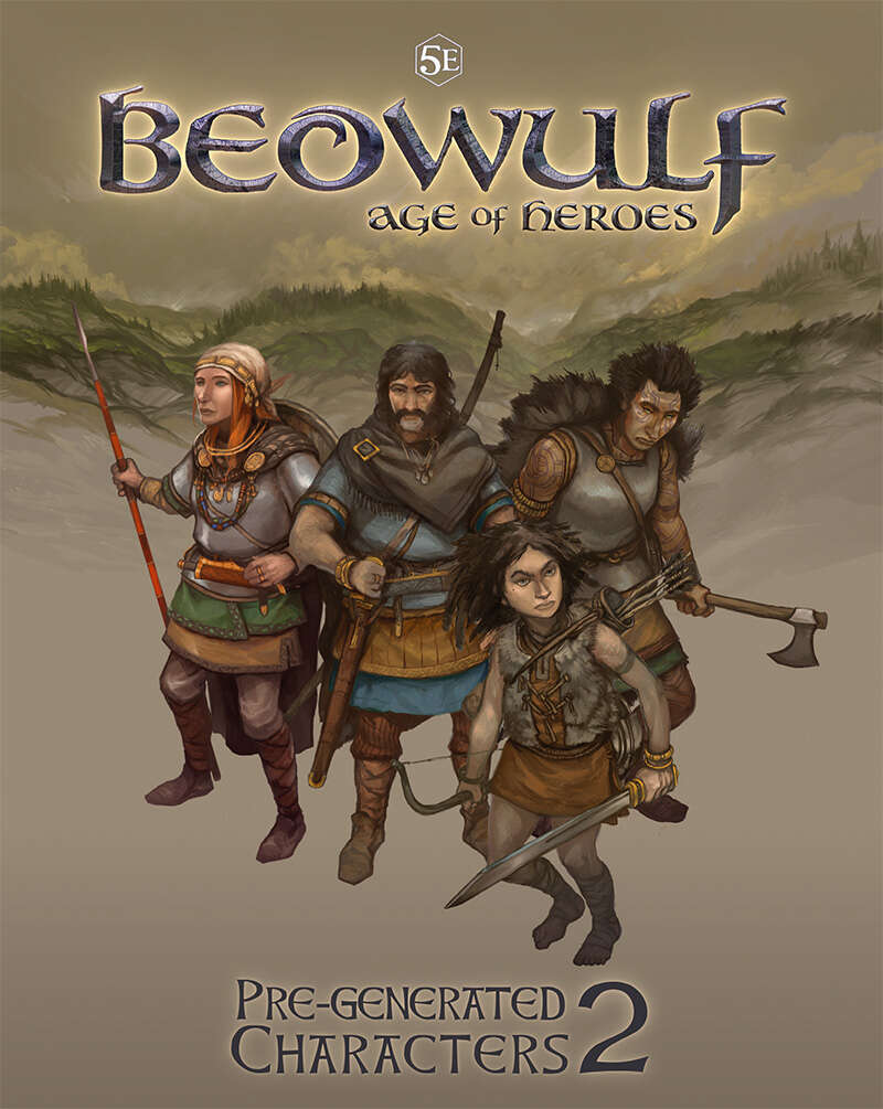 BEOWULF: Pregenerated Characters 2 - Handiwork Games | BEOWULF 5e ...