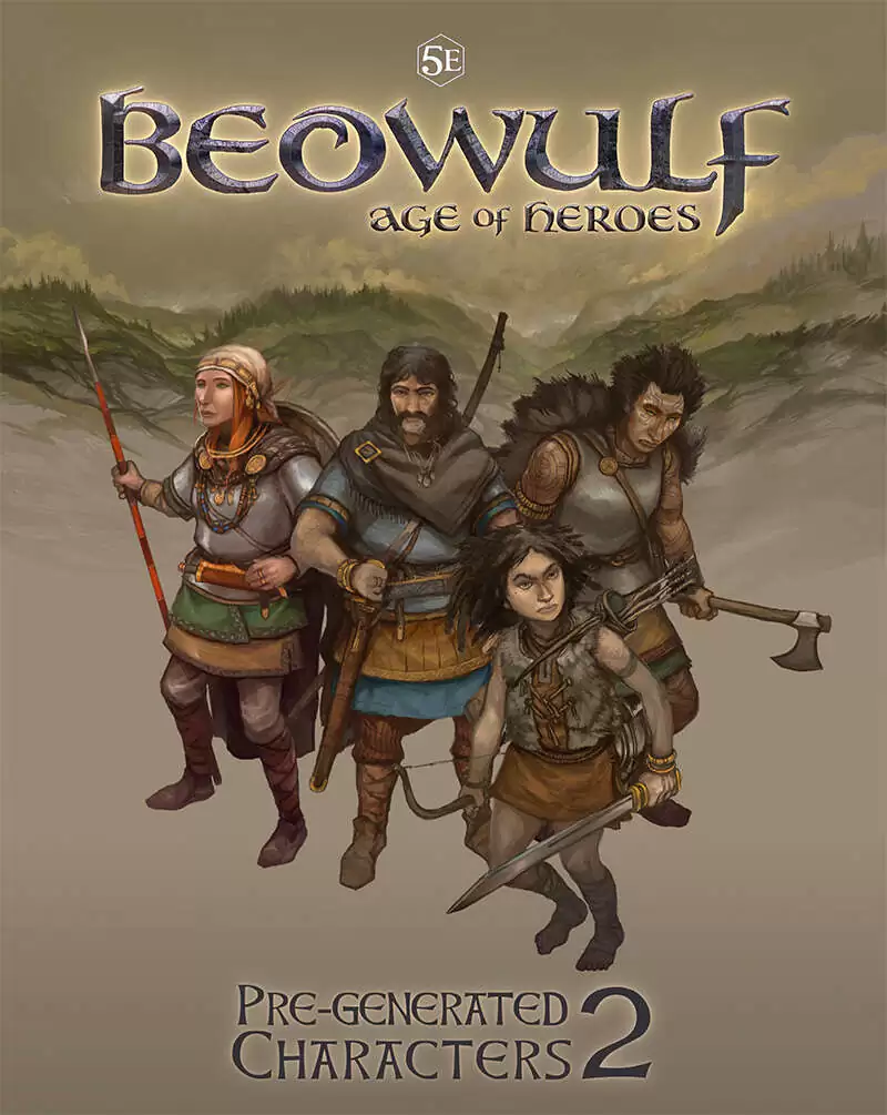 BEOWULF: Pregenerated Characters 2 - Handiwork Games | BEOWULF 5e | DriveThruRPG