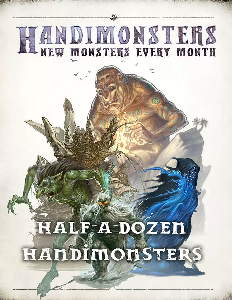 Half a Dozen Handimonsters - Handiwork Games | Free Stuff | DriveThruRPG