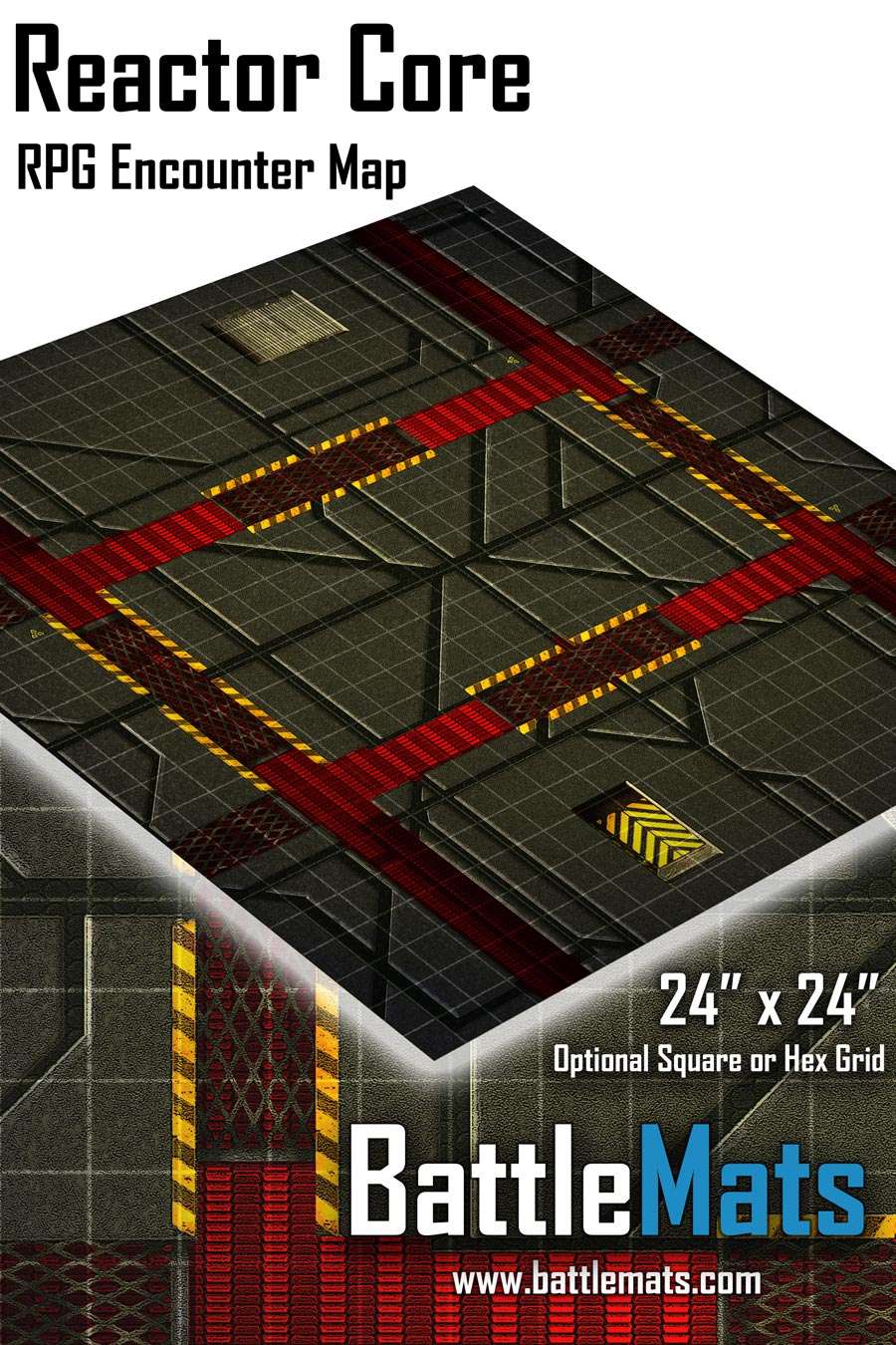 Reactor Core 24" x 24" RPG Encounter Map - Loke BattleMats | Sci-Fi and ...