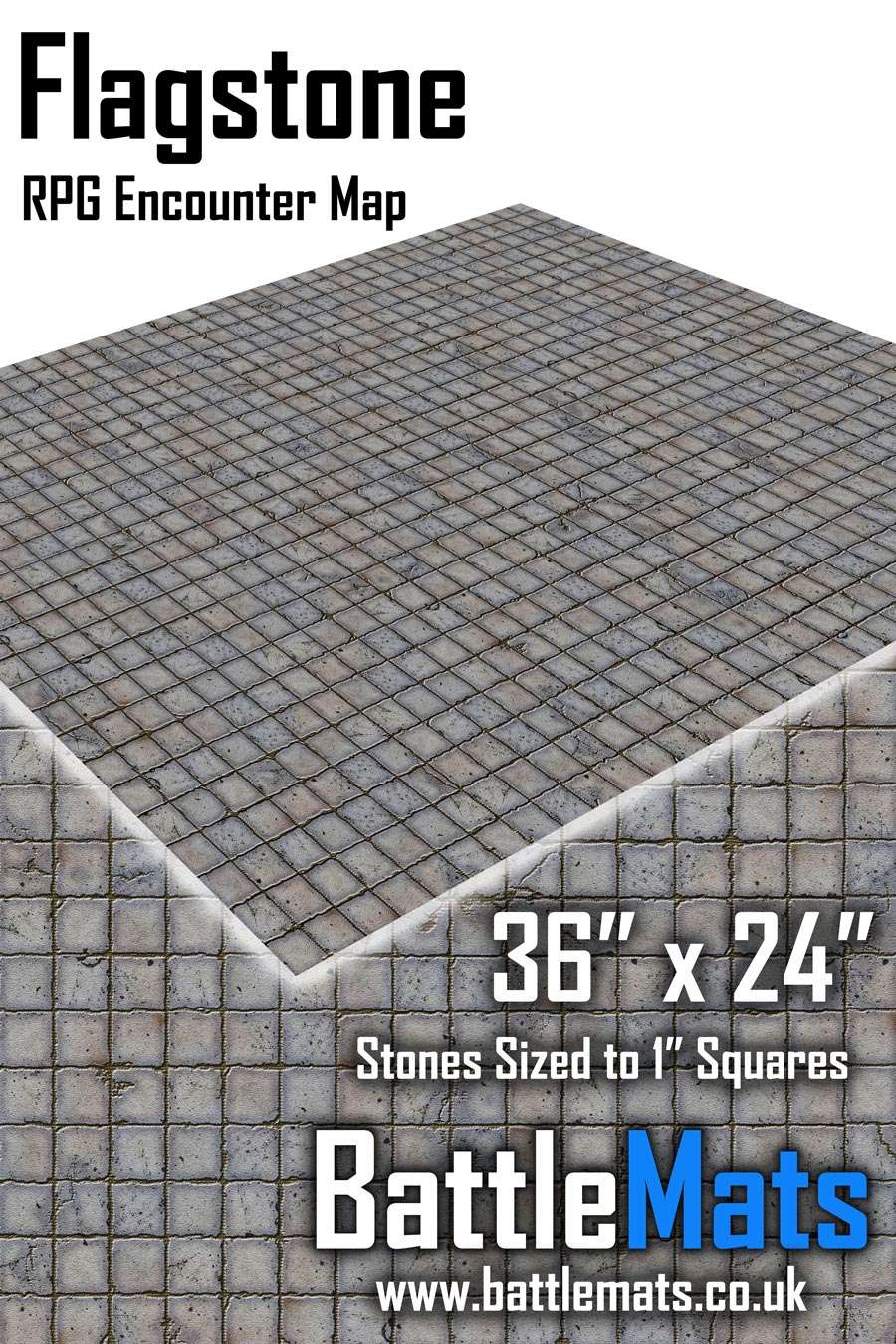 Flagstone 36" x 24" RPG Encounter Map - Loke BattleMats | Fantasy ...